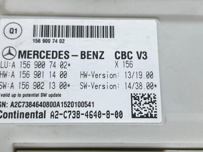 Comfort Module Mercedes CLA 2.2 CLA-220 CDI 16V 4-Matic - A1569007402